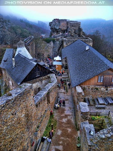 Ausblick über die Ruine - Burgruine Aggstein (Adventmarkt)